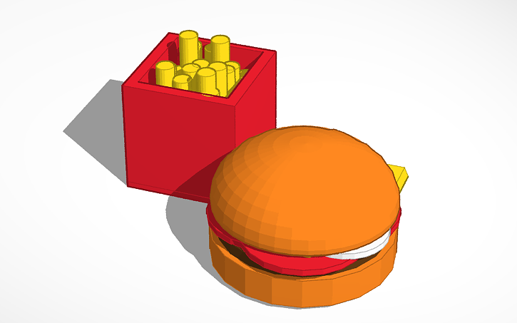 3D design Burger - Tinkercad