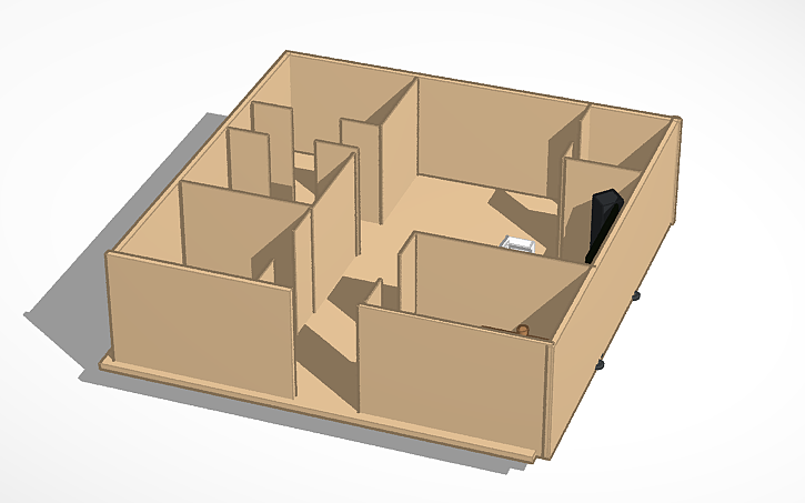 3D design floor plan - Tinkercad