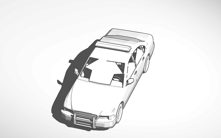3D design cop car - Tinkercad