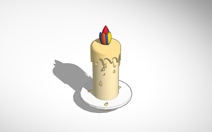 3D design Candle - Tinkercad