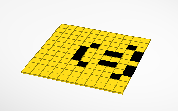 3D design Happy Face Coaster - Tinkercad