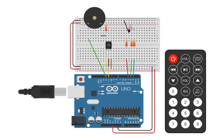 Circuit Design Control Remoto Con Led Rgb Tinkercad