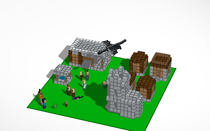 3D design Mine Craft - Tinkercad