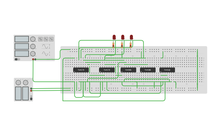 Circuit design counter | Tinkercad