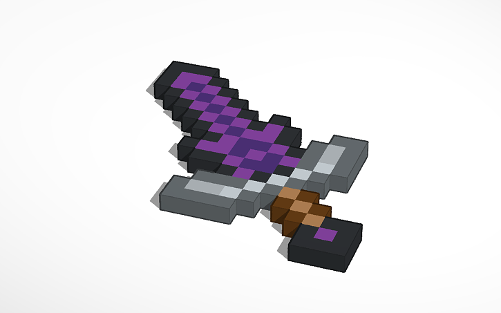 3D design Amethyst Sword - Tinkercad