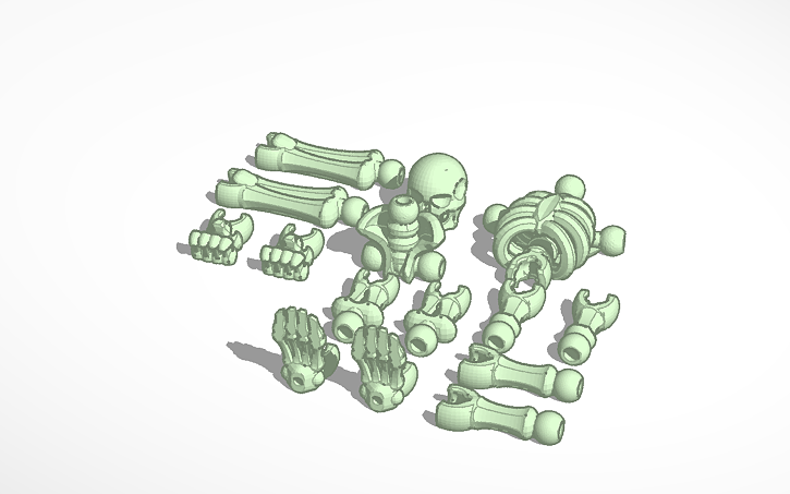 3D design skeleton - Tinkercad