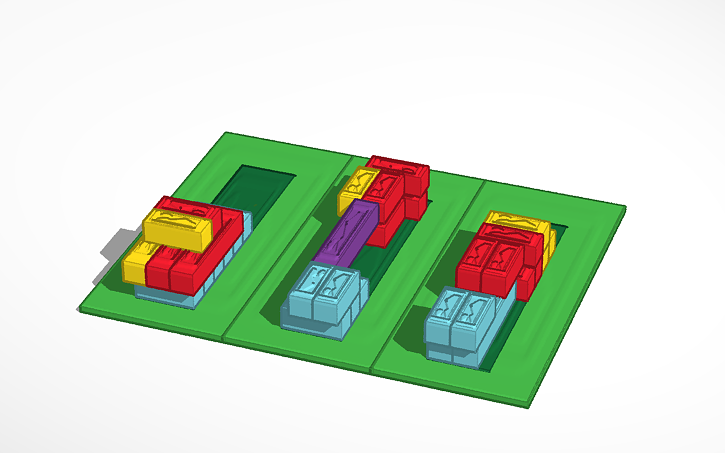 3D design 3 family layouts compact | Tinkercad