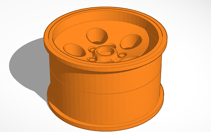 3D design Countach wheel front with lip for tyre | Tinkercad
