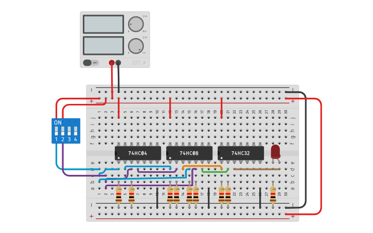 Circuit design circuito1 - Tinkercad