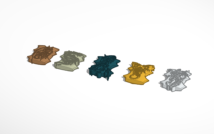 3D design DND coins - Tinkercad