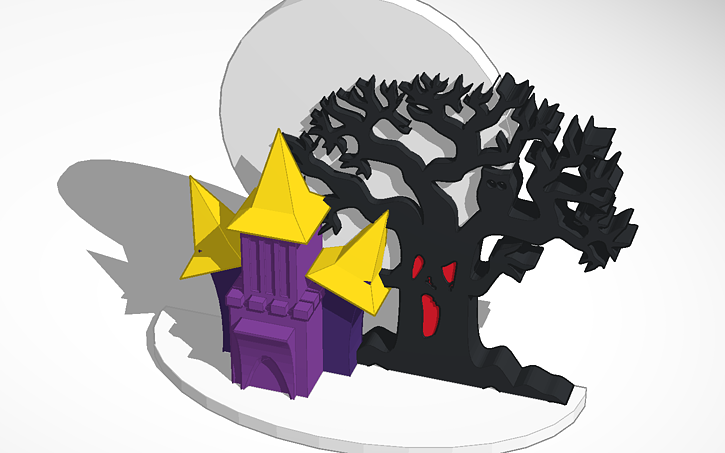 3D design Spooky castle by IC3D | Tinkercad