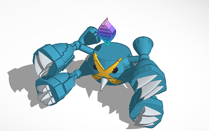 3D design Mega Metagross - Tinkercad