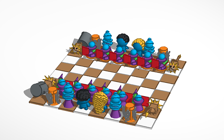 3D design Copy of chess - Tinkercad