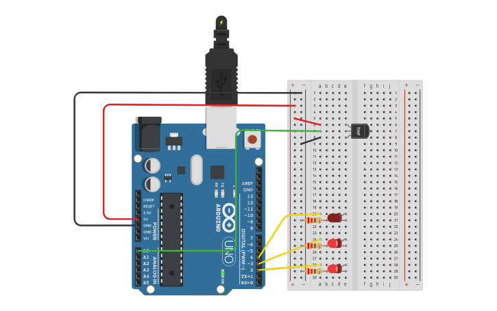 Circuit Design Arduino Tmp Tinkercad