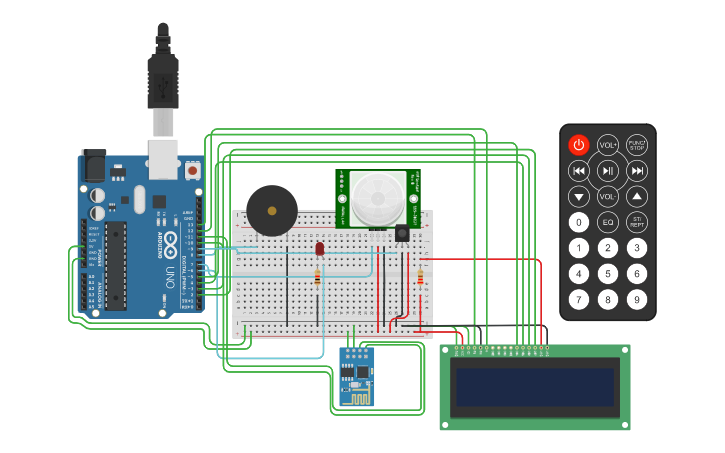 Circuit Design Proyecto Con Bluetooth Lcd Y Control Remoto Ir Alarma