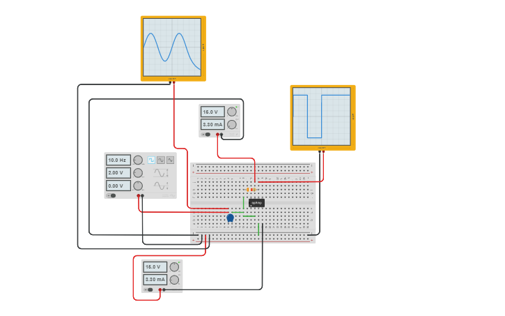 Circuit design DIFFERENTIATOR CIRCUIT USING OP-AMP - Tinkercad