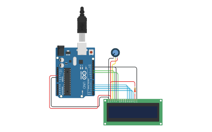 Circuit Design Arduino Lcd Progress Bar Tinkercad
