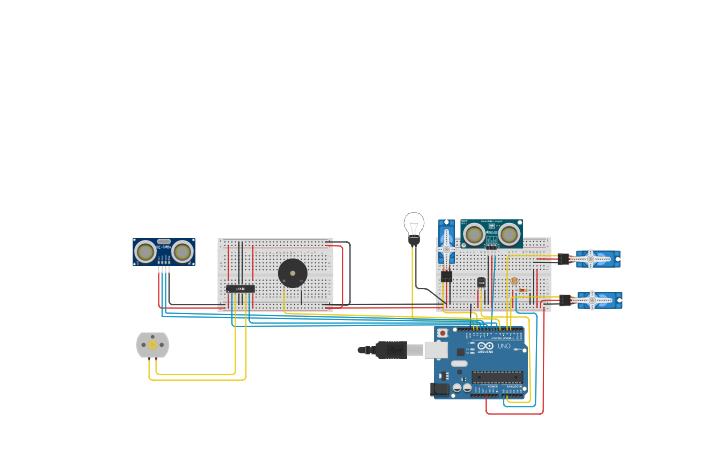 Circuit design Copy of Smart Room with Smart Tank - Tinkercad