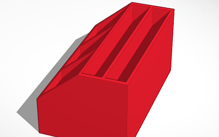 3D design paper organizer - Tinkercad
