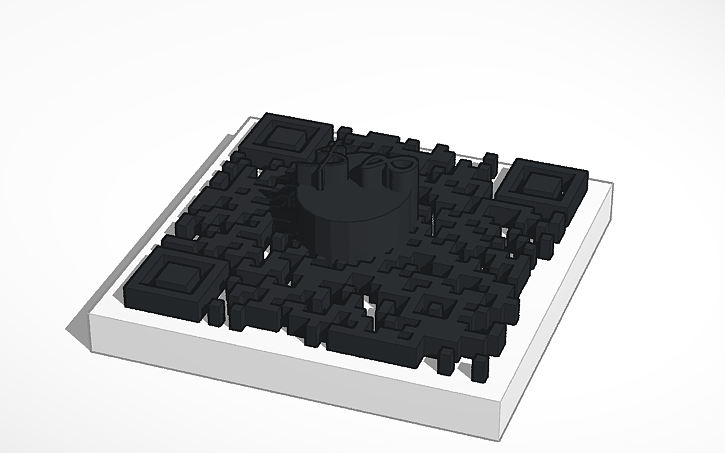 3D design Copy of Random QR code Model | Tinkercad