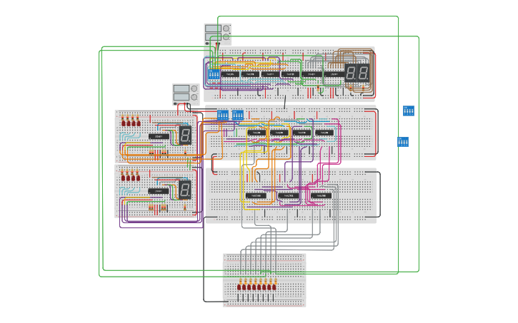 Circuit Design Vazquez Trejo 4 Bit Binary Multiplier Tinkercad