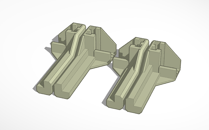3D design 20x20 Legs - Tinkercad