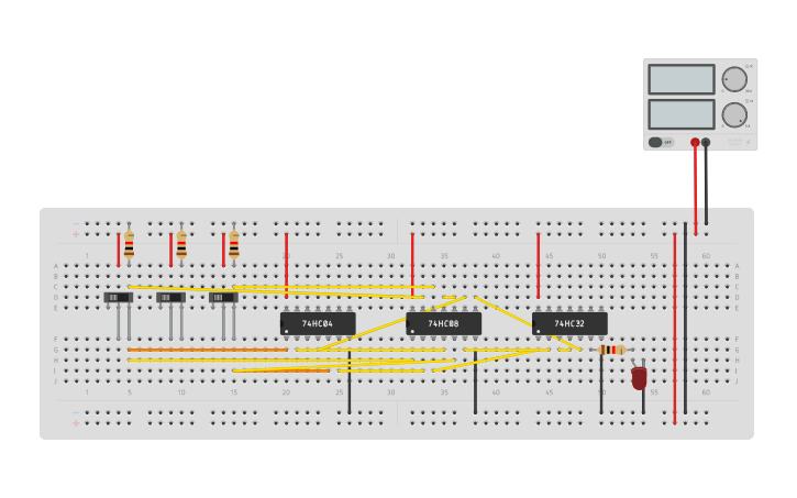 Circuit design 2.1.3 AOI Logic Implementation - Tinkercad