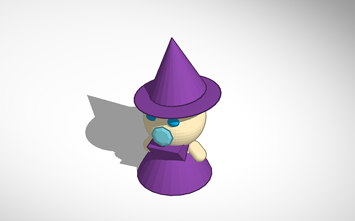 3D design witch halloween - Tinkercad