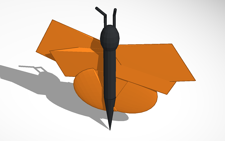 3D design Butterfly - Tinkercad
