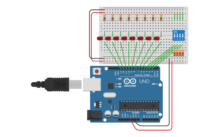 Circuit design GCC ECE103 Arduino Simulation 2 (With Starter Code) | Tinkercad