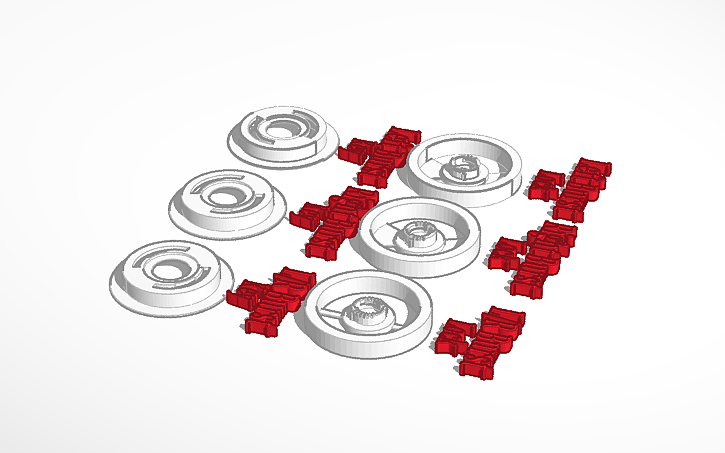 3D design Left, Right, and L/R FrameSwitch system - Tinkercad