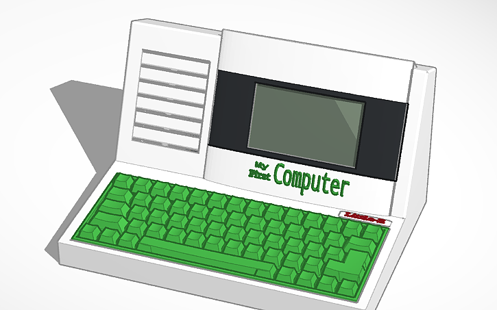 3D design My First Computer Pi Project with 60% keyboard - Tinkercad