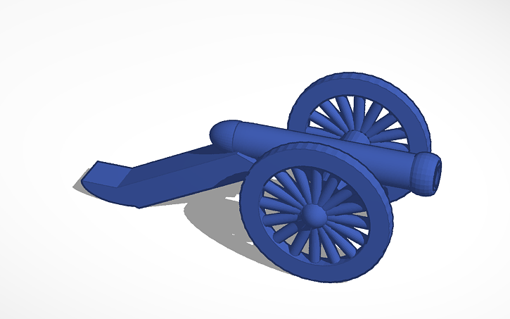 3D design Cannon Civil War - Tinkercad