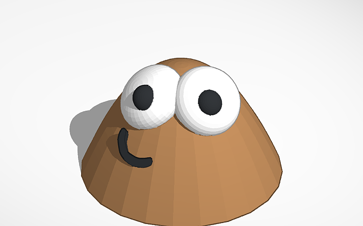 3D design pou oniichan - Tinkercad
