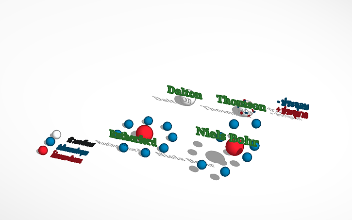 3d Design Atom Structure Tinkercad