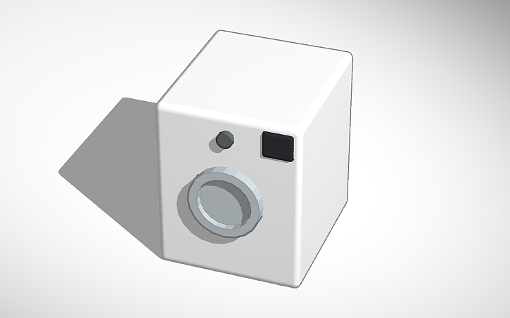 3D design simple waching machine - Tinkercad