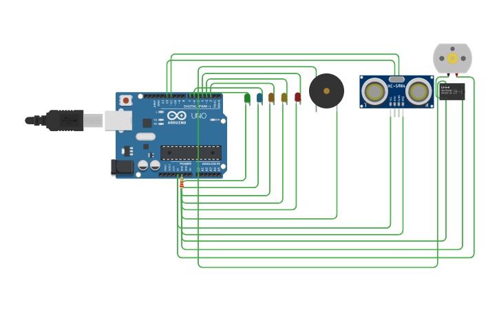 Circuit Design Water Level Indicator Final Tinkercad