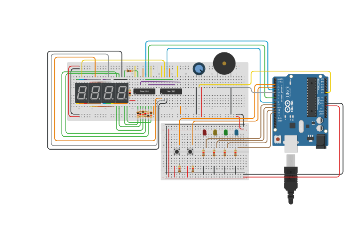 Circuit design Copy of Game com Rich Shield : Agilidade - Tinkercad