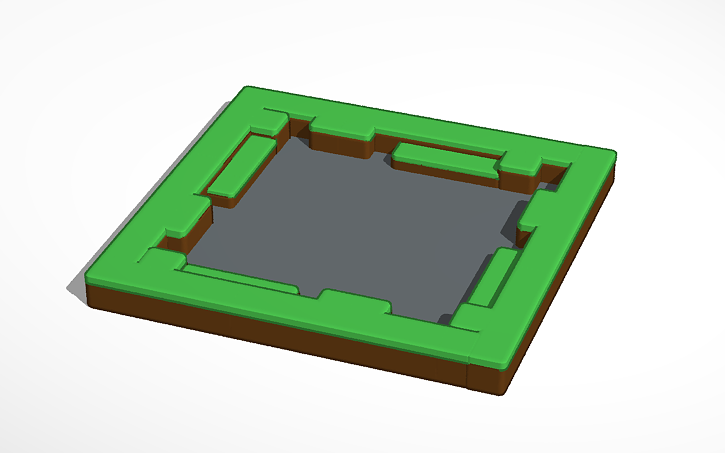3D design Base Plate (Give Credit) - Tinkercad