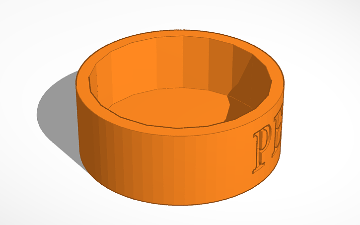 3D design cat food dish | Tinkercad