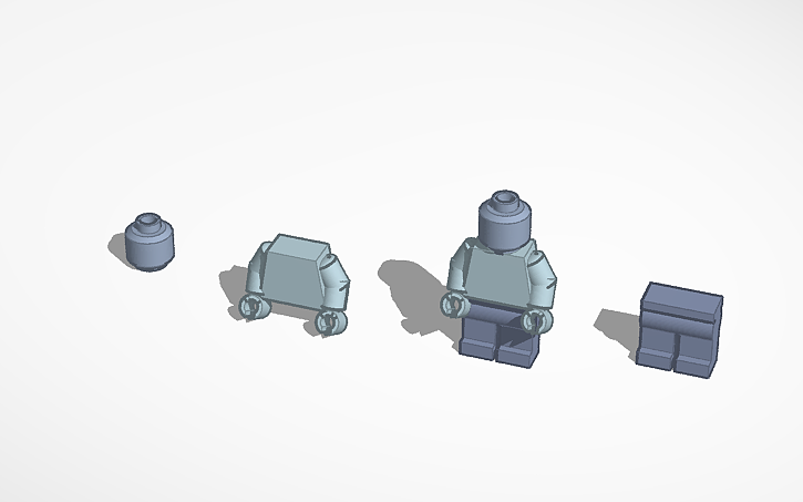 3D design lego man - Tinkercad