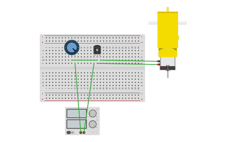 Circuit design motor - Tinkercad