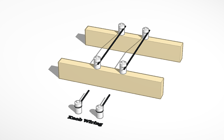 3D design knob wiring | Tinkercad