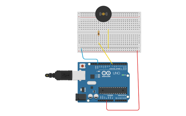 Circuit design Musica con arduino | Tinkercad
