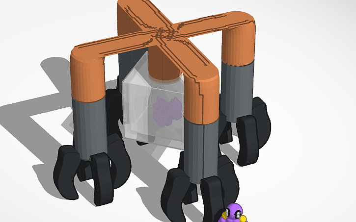 3D design Spoodarian crawler mech - Tinkercad