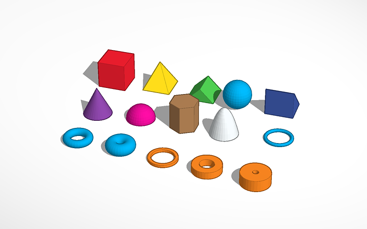 3D design Shapes - Tinkercad