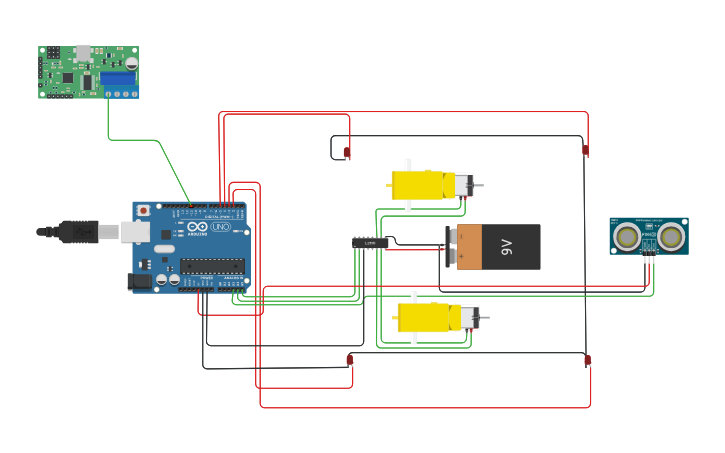 Circuit design CARRO BLUETOOTH - Tinkercad