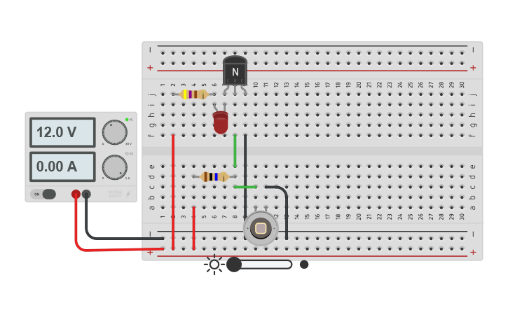 Circuit design Photo Diode - Tinkercad