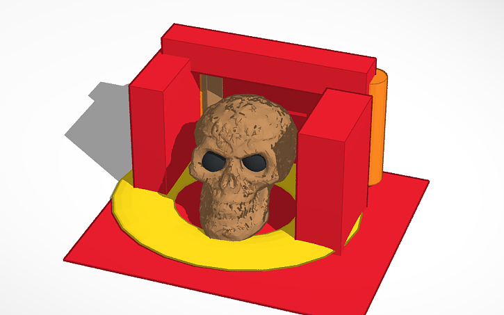 3D design skull - Tinkercad