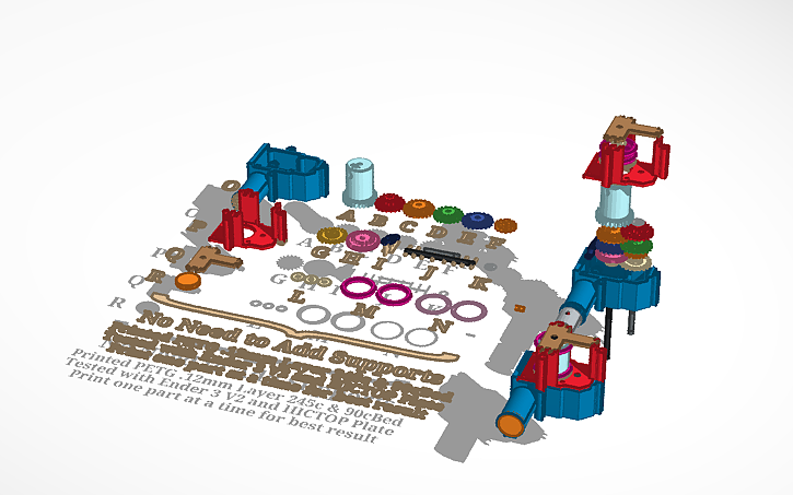 3D design Gear box Rope | Tinkercad